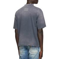 China OEM/ODM Acid Washed Vintage Tee Wash Graphic T Shirt for Men Cotton Custom Oversize Distressed Printed Men's Fleece T-shirts for sale