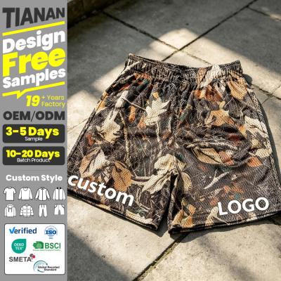 China Custom Logo Men's 100% Cotton Casual Sublimation Fabric Street Style 220g Shorts Hot Printed Breathable Eco-Friendly Quick Dry for sale