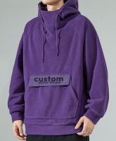 China Heavyweight Oversized Fleece Men'S Hoodie Custom Embroidered Patchwork Wholesale Clothes Boxy Hoodie Sweatshirt for Men for sale