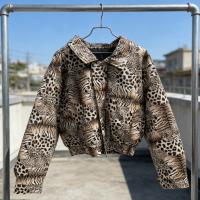China Custom Hot Trend Leopard Print Men's Letter Jacket Streetwear All Over Digital Real Tree Zip up Boxy Winter Waterproof Varsity for sale