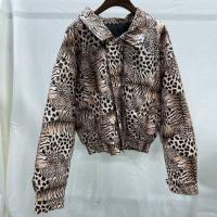 China Custom Hot Trend Leopard Print Men's Letter Jacket Streetwear All Over Digital Real Tree Zip up Boxy Winter Waterproof Varsity for sale