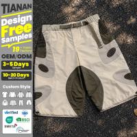 China Tianan Factory Custom Outdoor Quick Dry Nylon Shorts Drawstring Patchwork Streetwear Baggy Utility Casual Contrast Fabric Cargo for sale