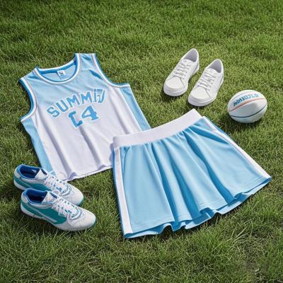 China Custom Heavy Basketball Wear Uniform Set Sublimated Printing Jersey Active Wear Sleeveless T-Shirt and Shorts Set Tracksuit for sale