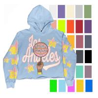 China Streetwear Top Men Women Hoodie Casual Raw Hem Hoodies Sweatshirts Unisex Cut Edge Hoodie Print 50 Knitted Fabric Print Pattern for sale