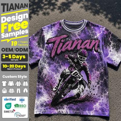 China Brand Manufacturer Custom Men's T Shirt Hip Hop Vintage Print Flocked Print Oversized Heavyweight Y2K Street T Shirt Men Premium for sale