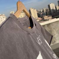 China Custom Vintage Acid Wash Oversized Baggy Boxy Fit Cartoon Streetwear T-shirt Summer Us Size Rib Knit Tee Seamless Printed Tshirt for sale