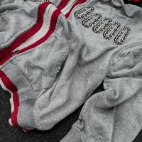 China Custom Oversized Cropped Three Triple Layers Printed Rhinestones Heavyweight Hoodie Men Streetwear Zip up Cotton Men'S Hoodie for sale