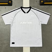 China Custom Classic Football Jersey Sublimation Printing Quick Drying Breathable Oversized Retro Trendy V-neck Mesh Soccer Polo Shirt for sale