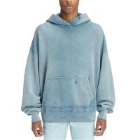 China OEM Acid Washed Pullover Oversized Hoodie Custom Tie-Dye Print 100% Cotton Sweatshirts Plus Size Men's Boxy Autumn Style for sale