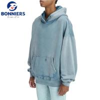 China OEM Acid Washed Pullover Oversized Hoodie Custom Tie-Dye Print 100% Cotton Sweatshirts Plus Size Men's Boxy Autumn Style for sale