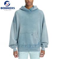 China OEM Acid Washed Pullover Oversized Hoodie Custom Tie-Dye Print 100% Cotton Sweatshirts Plus Size Men's Boxy Autumn Style for sale