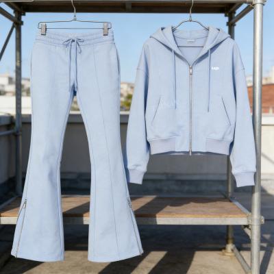 China Wholesale Custom Casual Women's Loungewear Sweatsuit Long Sleeve Autumn Cotton Plus Size Jogger Activewear Sets for Women for sale