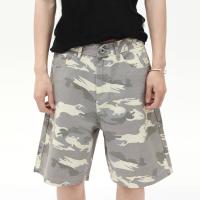 China New Trending Baggy Y2k Men's Denim Jeans Shorts Manufacturer Custom Summer Streetwear Cargo Camouflage Camo Outdoor Shorts Men for sale