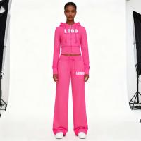 China Custom logo High Quality Knit Autumn Winter Fashion Women's Hoodies Pants Sets Joggers Sweatsuit Long Sleeve Tracksuit for Women for sale