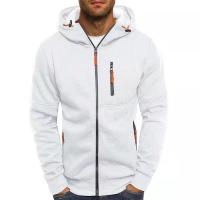 China 2025 New Style Trend Pocket Slim Fitted Sudaderas Hombre Fleece Cotton Polyester Comfortable Soft Full Zipper Hoodie for Men for sale