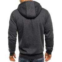 China 2025 New Style Trend Pocket Slim Fitted Sudaderas Hombre Fleece Cotton Polyester Comfortable Soft Full Zipper Hoodie for Men for sale