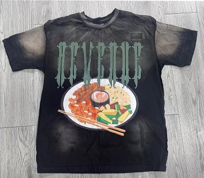China Apparel Wholesale Custom Summer Graphic Tshirts for Men Low Price Streetwear Distressed Acid Washed Vintage Oversized T-shirts for sale