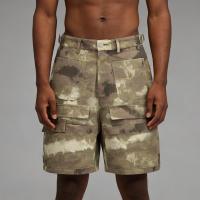 China Custom Baggy Camo Cargo Jorts Cotton Ripstop Canvas Digital Print Hunting Outdoor Multi-Pocket Drawstring Summer Men's Shorts for sale