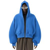 China Wholesale Custom Casual Blank 500 Gsm Cotton Used Hoodies for Men Printed Hoodies Unisex Zip up Y2k Boxy Hoodie Manufactures for sale