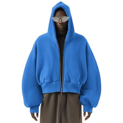 China Wholesale Custom Casual Blank 500 Gsm Cotton Used Hoodies for Men Printed Hoodies Unisex Zip up Y2k Boxy Hoodie Manufactures for sale