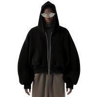 China Wholesale Custom Casual Blank 500 Gsm Cotton Used Hoodies for Men Printed Hoodies Unisex Zip up Y2k Boxy Hoodie Manufactures for sale