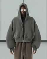 China Wholesale Custom Casual Blank 500 Gsm Cotton Used Hoodies for Men Printed Hoodies Unisex Zip up Y2k Boxy Hoodie Manufactures for sale