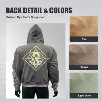 China Tianan Clothing Custom Hoodies Patchwork Multi Zip Hood Rhinestone Acid Wash Distressed Embroidered Logo Streetwear Print Hoodie for sale