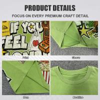China Tianan Men Clothing Custom Boxy T Shirt Acid Wash Vintage Hip Hop Rhinestone Screen Print Streetwear Cut Sew Tank Top T-shirts for sale