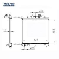 China Treaton Auto Parts High Quality 25310-07000 25310-07100 25310-07400 Radiator for Picanto for sale