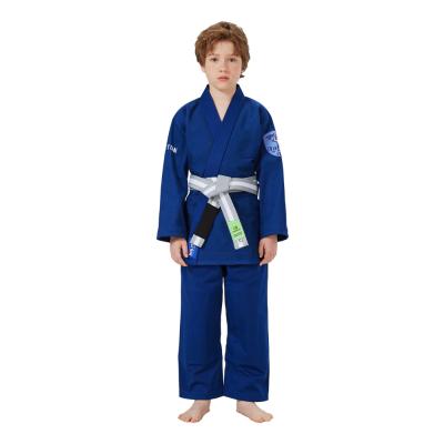 China Children'S 100% Cotton 350 GSM Pearl Weave BJJ Kimono Customizable Gi Judo Uniform For Boys for sale