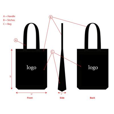 China Custom Printed Logo 100% Cotton Tote Bag With 7 Days Sample Lead Time For BJJ Gi And Martial Arts Gear for sale