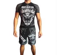 China No Gi Sublimated Long Sleeve Rashguard with Digital Print and 220 gsm Fabric Weight for Quick Dry Compression Wear for sale