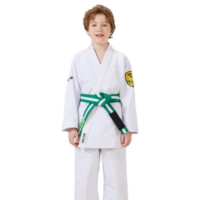 China Custom Embroidered 350gsm Pearl Weave BJJ Gi 100% Cotton Jiu Jitsu Uniform for Kids and Adults for sale