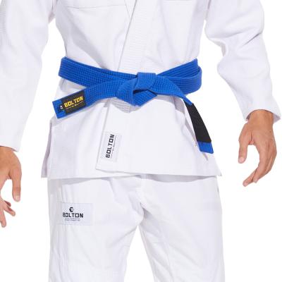 China Durable 100% Cotton 240grams BJJ Blue Belt For Adults Training And Competitions for sale