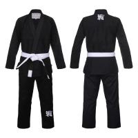 China Twill Canvas Ripstop Black Judo Gi Breathable Judo Kimono For Durable Martial Arts Wear for sale