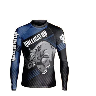 China 80% Polyester 20% Spandex Light Weight Breathable Rash Guard for BJJ Gi and Combat Sports for sale