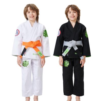 China Customized Logo 100% Cotton 350 GSM Pearl Weave Jiu Jitsu Gi BJJ Kimono for Martial Arts Training for sale