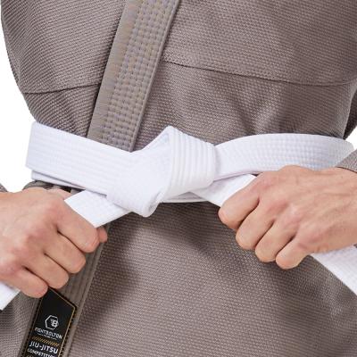 China Gym and Tournament Durable Stretch Brazilian Jiu Jitsu Belt Custom Embroidery for sale