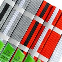 China Durable 100% Cotton BJJ Belt for Kids Training with Custom Logo for sale