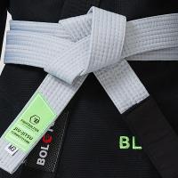 China Kids Judo Martial Arts Training Jiu Jitsu Belt 240gsm Durable Grey for sale