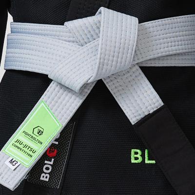 China Kids Judo Martial Arts Training Jiu Jitsu Belt 240gsm Durable Grey for sale