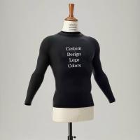 China 220 gsm Fully Sublimation Judo BJJ Rash Guards Long Sleeve For Martial Arts for sale