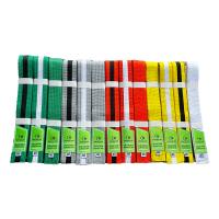 China 240grams Custom Jiu Jitsu Belts 100% Cotton For Kids Martial Arts Training for sale
