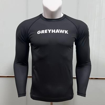 China Unisex Custom Long Sleeve Rash Guard Pilling Resistance Lightweight and Durable BJJ Kimono for sale