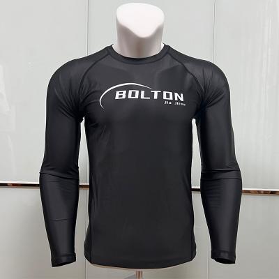 China Unisex Sublimation Transfer Print Compression Rash Guard  220gsm Quick Dry For Martial Arts for sale