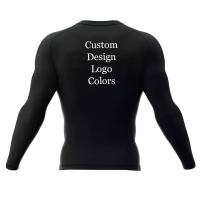 China Custom Lightweight and Durable Full Sublimation Print 220 gsm Fabric Weight Rash Guard for BJJ Martial Arts Wear for sale
