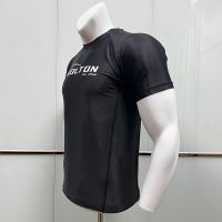 China Quick Dry Rash Guard With 220gsm Sublimation Transfer Print For BJJ Sportswear for sale