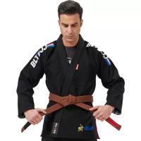 China OEM ODM BJJ Gi Uniform with 380 GSM Pearl Weave Jacket and 280 GSM Twill Pants Featuring Triple Stitching for sale