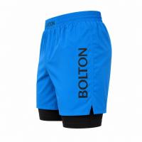 China Custom Sublimation Printed Grappling Shorts 2 in 1 High Elastic Fitness Clothing for sale