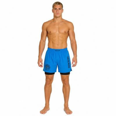 China Lightweight Dual Layer Grappling Shorts Unisex Muay Thai BJJ Workout Sports Wear for sale